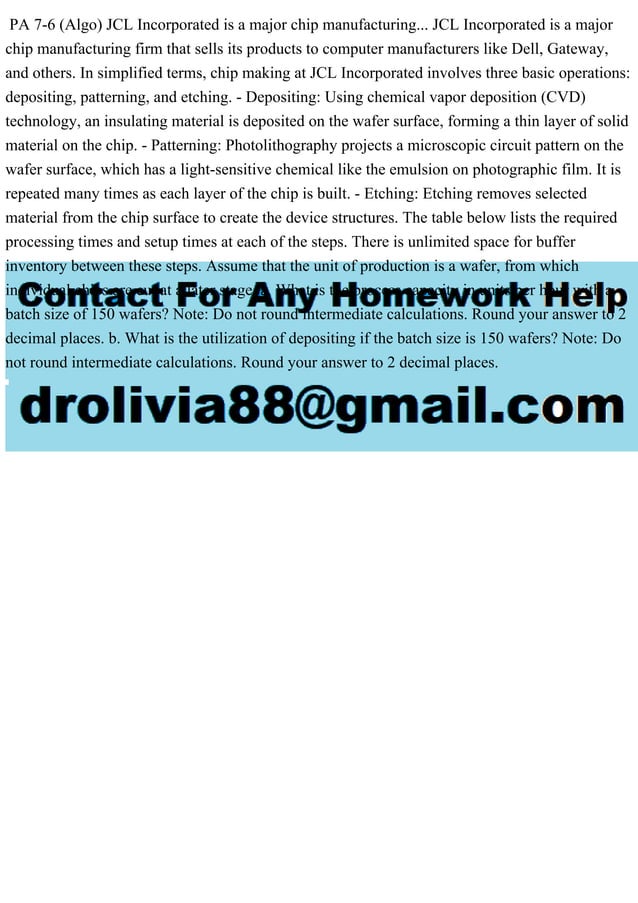 PA 7-6 (Algo) JCL Incorporated is a major chip manufacturing... JCL I.pdf