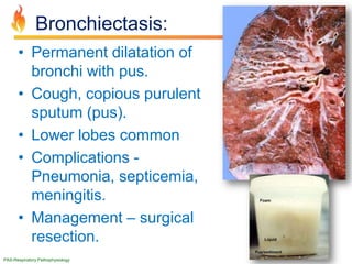 Pathology of Respiratory System Disorders | PPTX