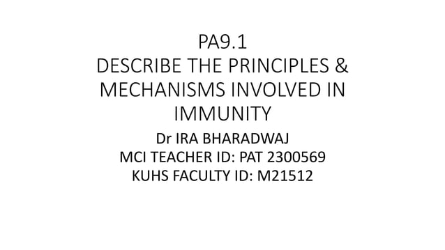 OVERVIEW OF NORMAL IMMUNE SYSTEM | PPT