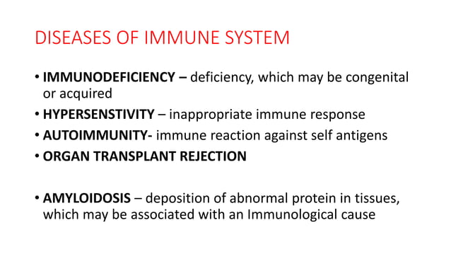 OVERVIEW OF NORMAL IMMUNE SYSTEM | PPT