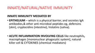 OVERVIEW OF NORMAL IMMUNE SYSTEM | PPT