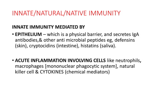 OVERVIEW OF NORMAL IMMUNE SYSTEM | PPT