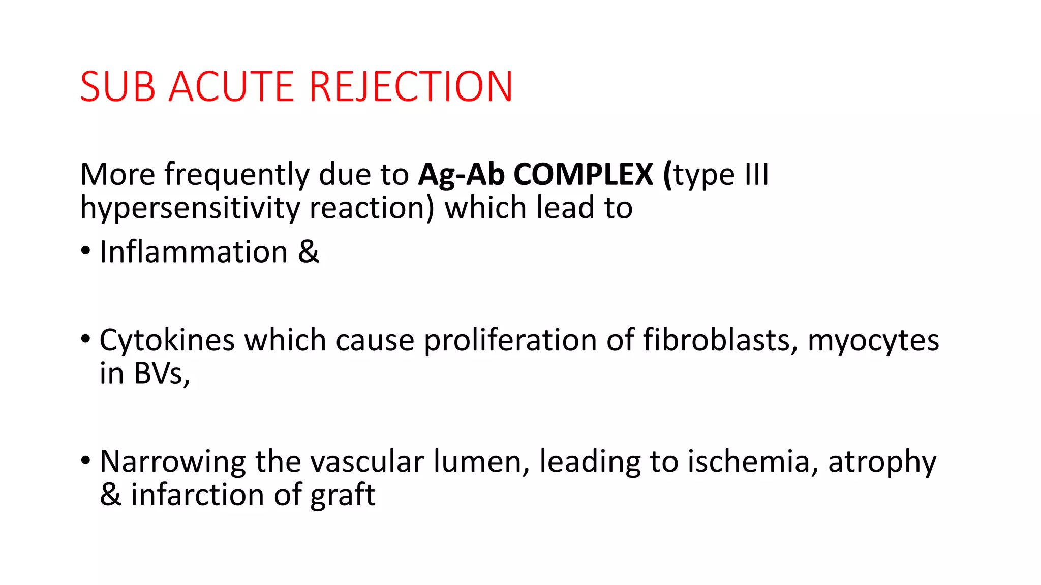 TRANSPLANT REJECTION - TYPES & MECHANISM | PDF