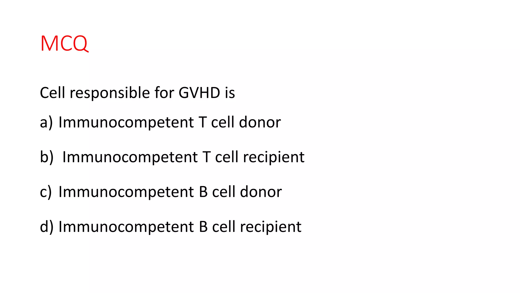 TRANSPLANT REJECTION - TYPES & MECHANISM | PDF