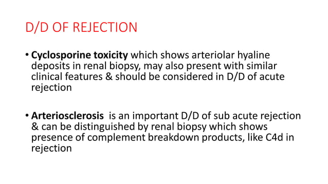 TRANSPLANT REJECTION - TYPES & MECHANISM | PDF