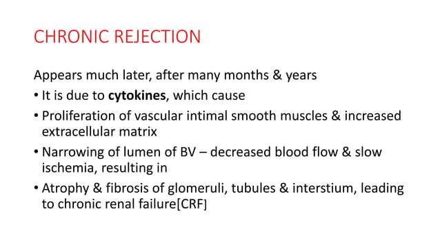 TRANSPLANT REJECTION - TYPES & MECHANISM | PDF