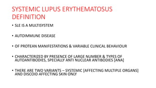 AUTOIMMUNITY PART 2 SYSTEMIC LUPUS ERYTHEMATOSUS | PDF | Blood ...