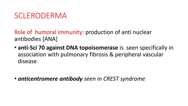 AUTOIMMUNITY PART 3 SJOGREN'S SYNDROME & SCLERODERMA | PPT