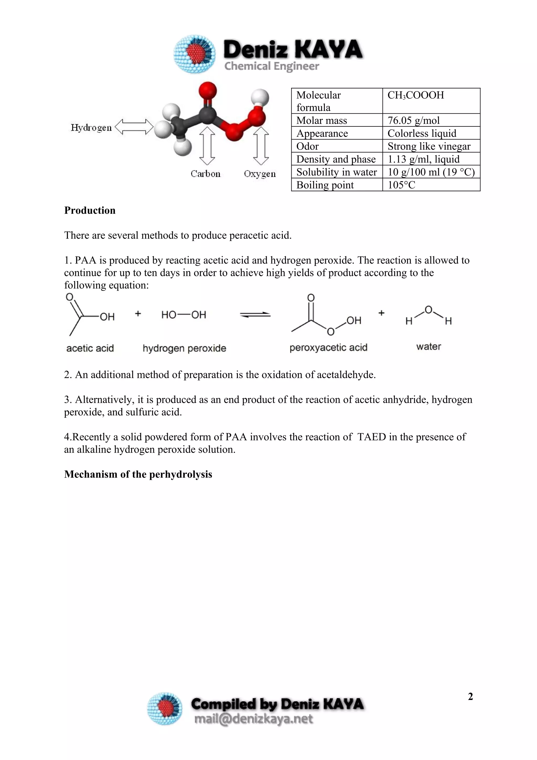Peracetic Acid | DOC