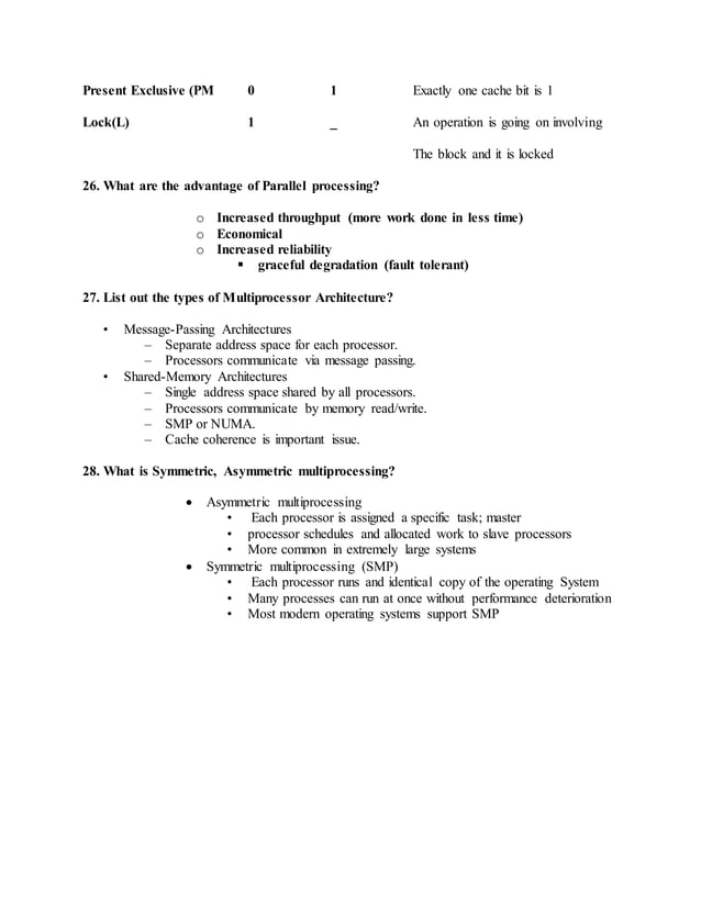 PARALLEL ARCHITECTURE AND COMPUTING - SHORT NOTES | PDF PARALLEL ARCHITECTURE AND COMPUTING - SHORT NOTES | PDF