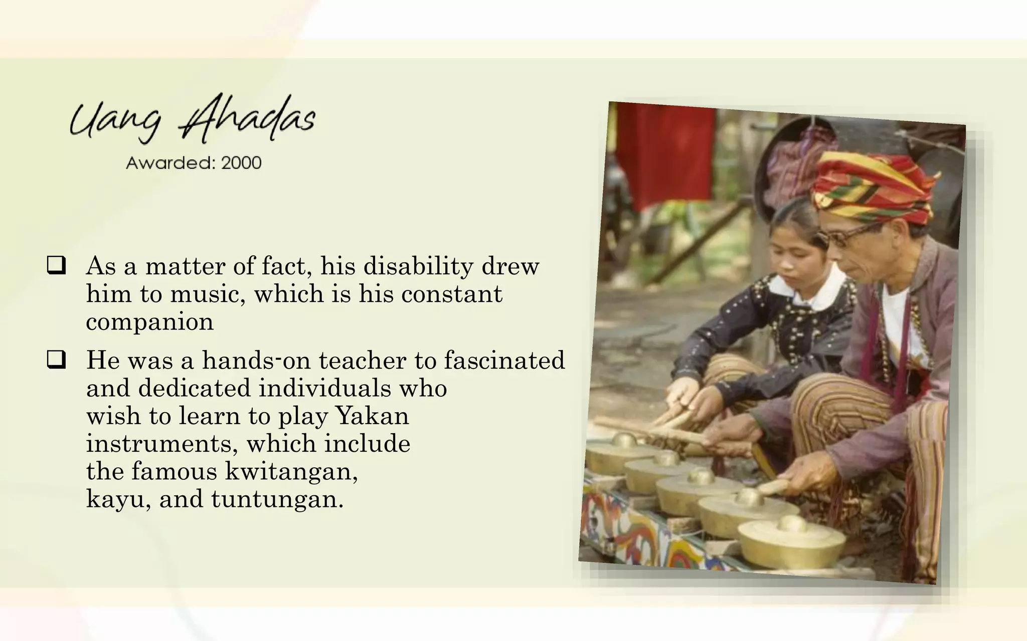 CPAR - GAMABA / THE NATIONAL LIVING TREASURES FOR FOLK LITERATURE AND ...