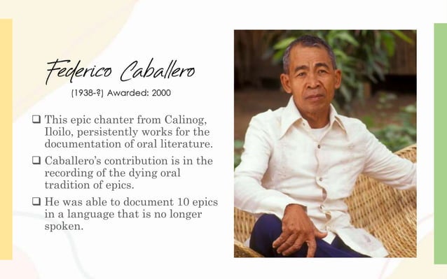 CPAR - GAMABA / THE NATIONAL LIVING TREASURES FOR FOLK LITERATURE AND ...