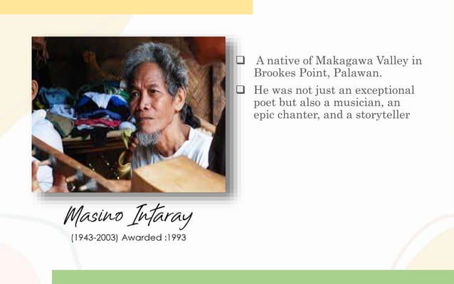 CPAR - GAMABA / THE NATIONAL LIVING TREASURES FOR FOLK LITERATURE AND ...