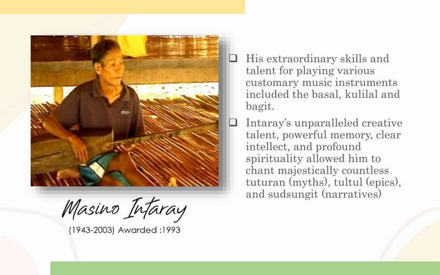 CPAR - GAMABA / THE NATIONAL LIVING TREASURES FOR FOLK LITERATURE AND ...