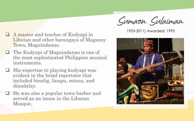 CPAR - GAMABA / THE NATIONAL LIVING TREASURES FOR FOLK LITERATURE AND ...