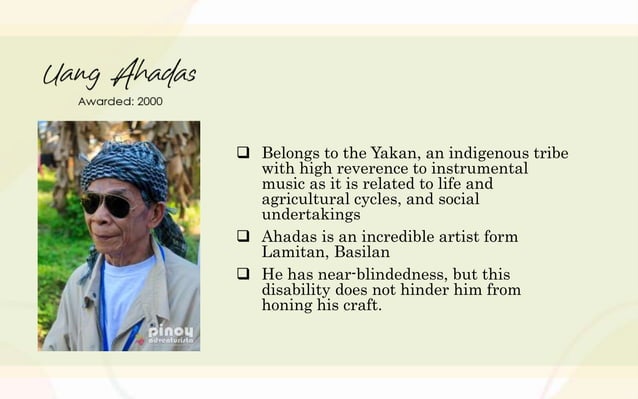 CPAR - GAMABA / THE NATIONAL LIVING TREASURES FOR FOLK LITERATURE AND ...