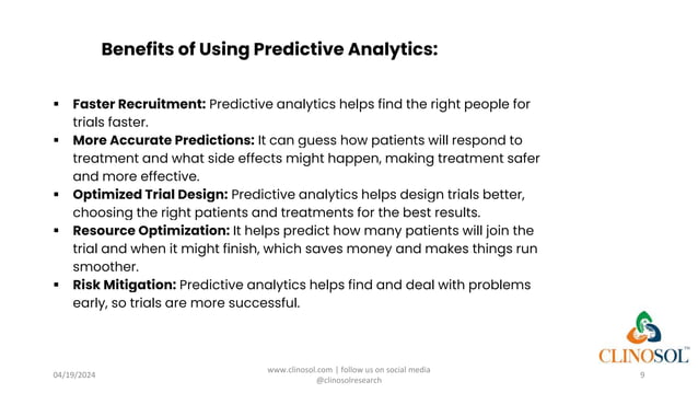 Predictive Analytics and AI: Unlocking Clinical Trial Insights | PPT