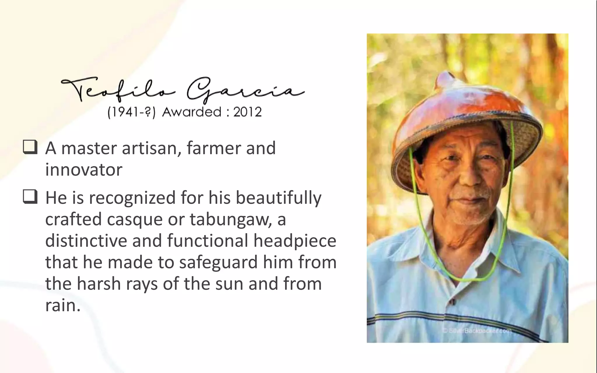 CPAR - GAMABA / THE NATIONAL LIVING TREASURES FOR CRAFTS | PPTX