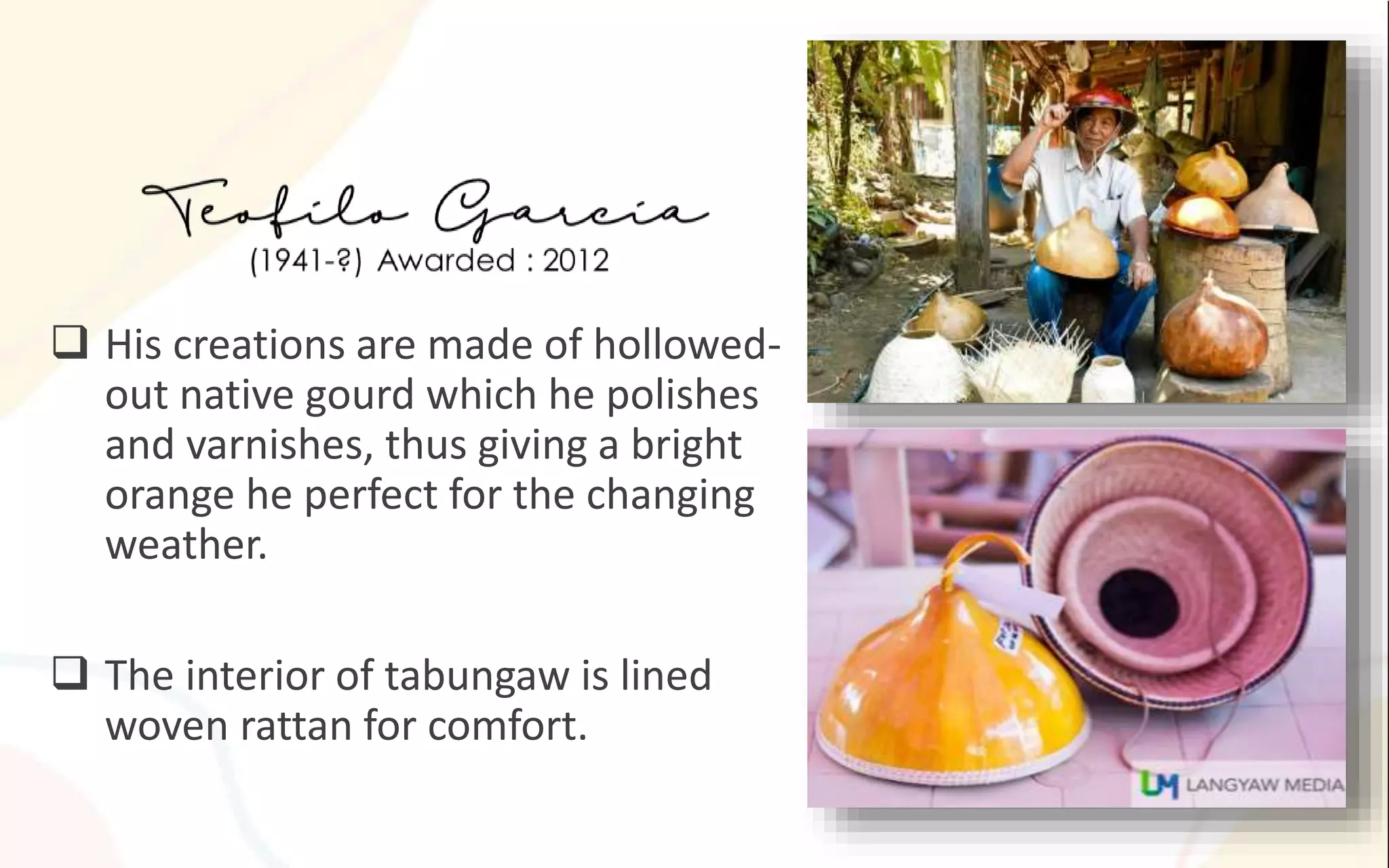 CPAR - GAMABA / THE NATIONAL LIVING TREASURES FOR CRAFTS | PPTX