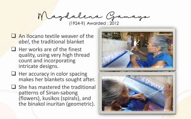 CPAR - GAMABA / THE NATIONAL LIVING TREASURES FOR CRAFTS | PPTX