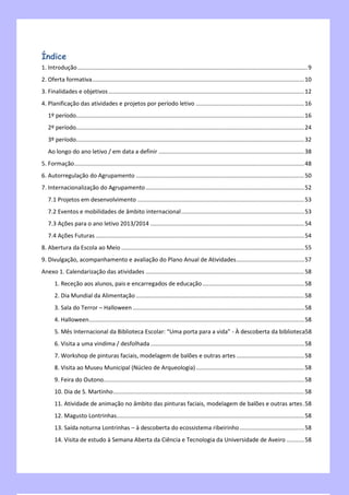 Plano Anual de Atividades do Agrupamento de Escolas do Vale de Ovil ...