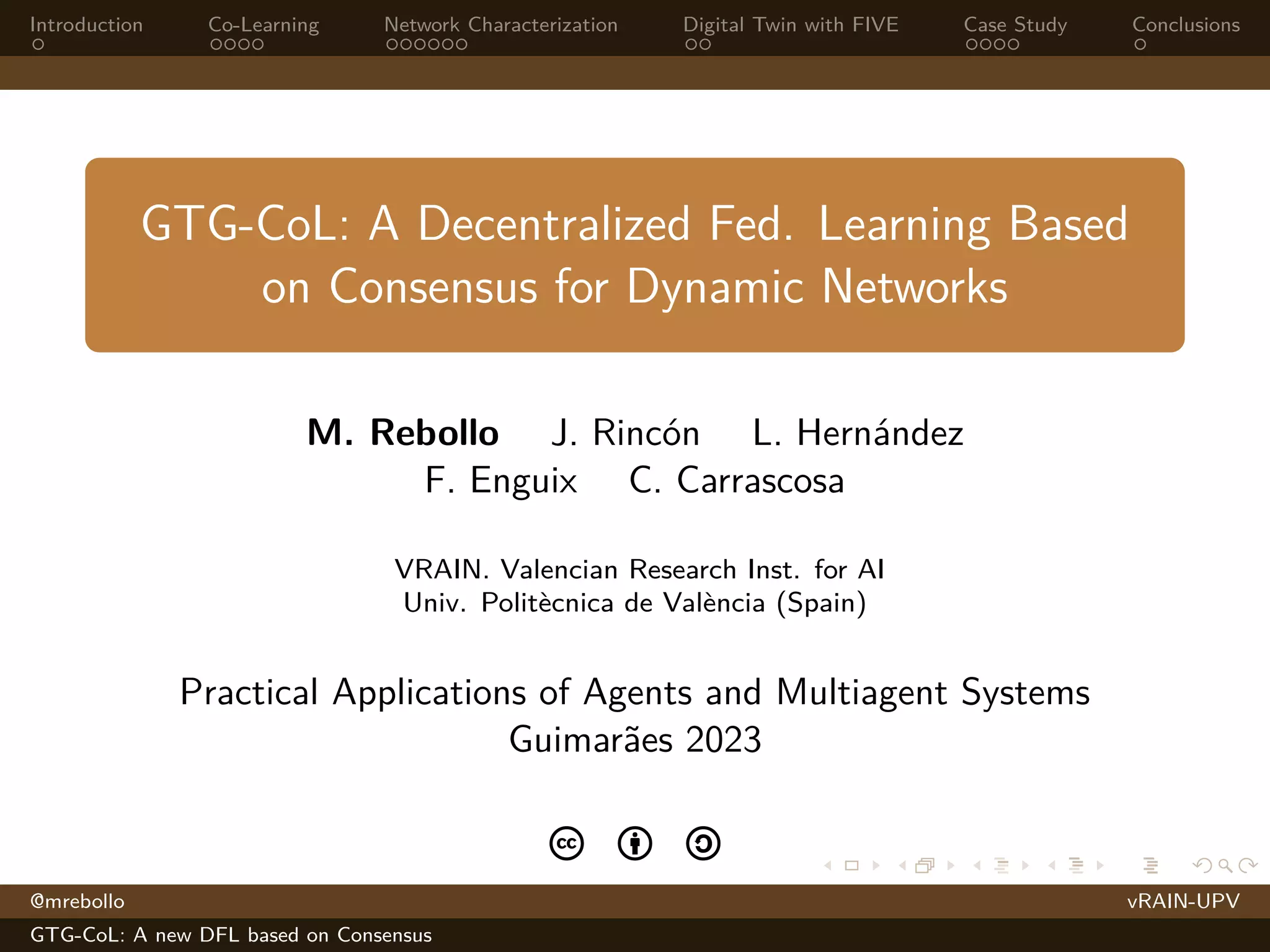 GTG-CoL: A Decentralized Federated Learning Based on Consensus for Dynamic Networks | PPT