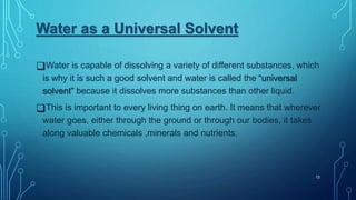 Water and it's Properties | PPTX