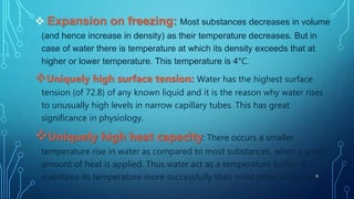 Water and it's Properties | PPTX