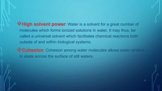 Water and it's Properties | PPTX