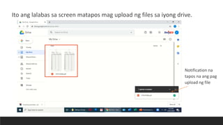 Paano mag upload, download at share sa google drive | PPTX