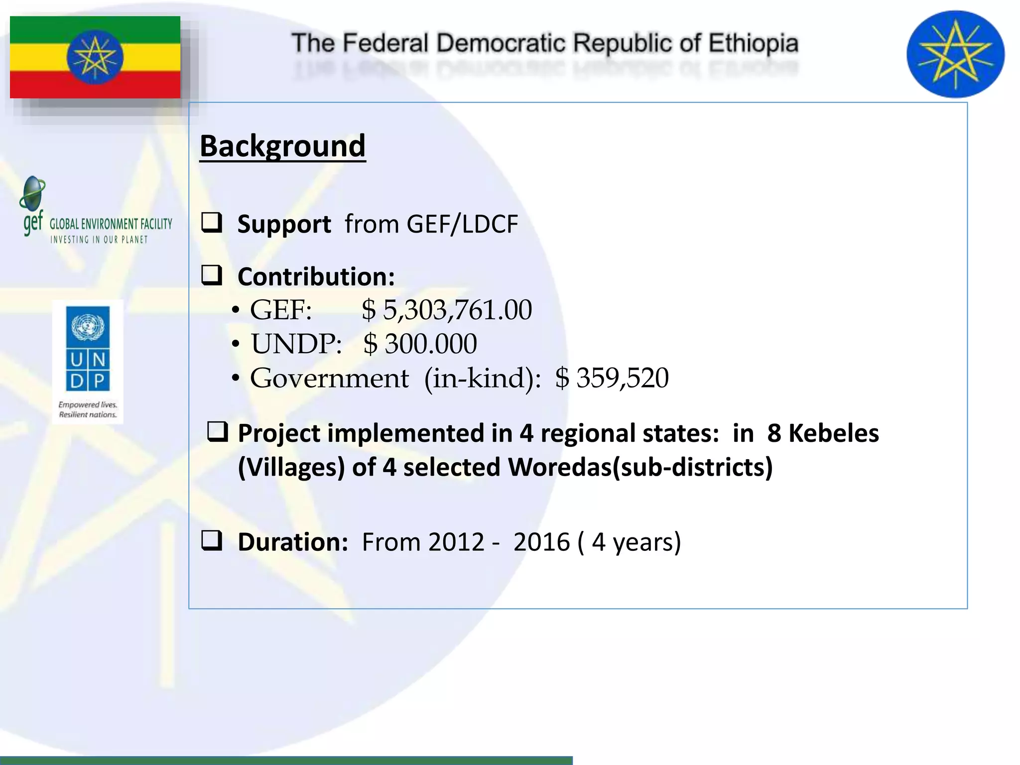 Promoting Autonomous Adaptation At The Community Level in Ethiopia | PPT
