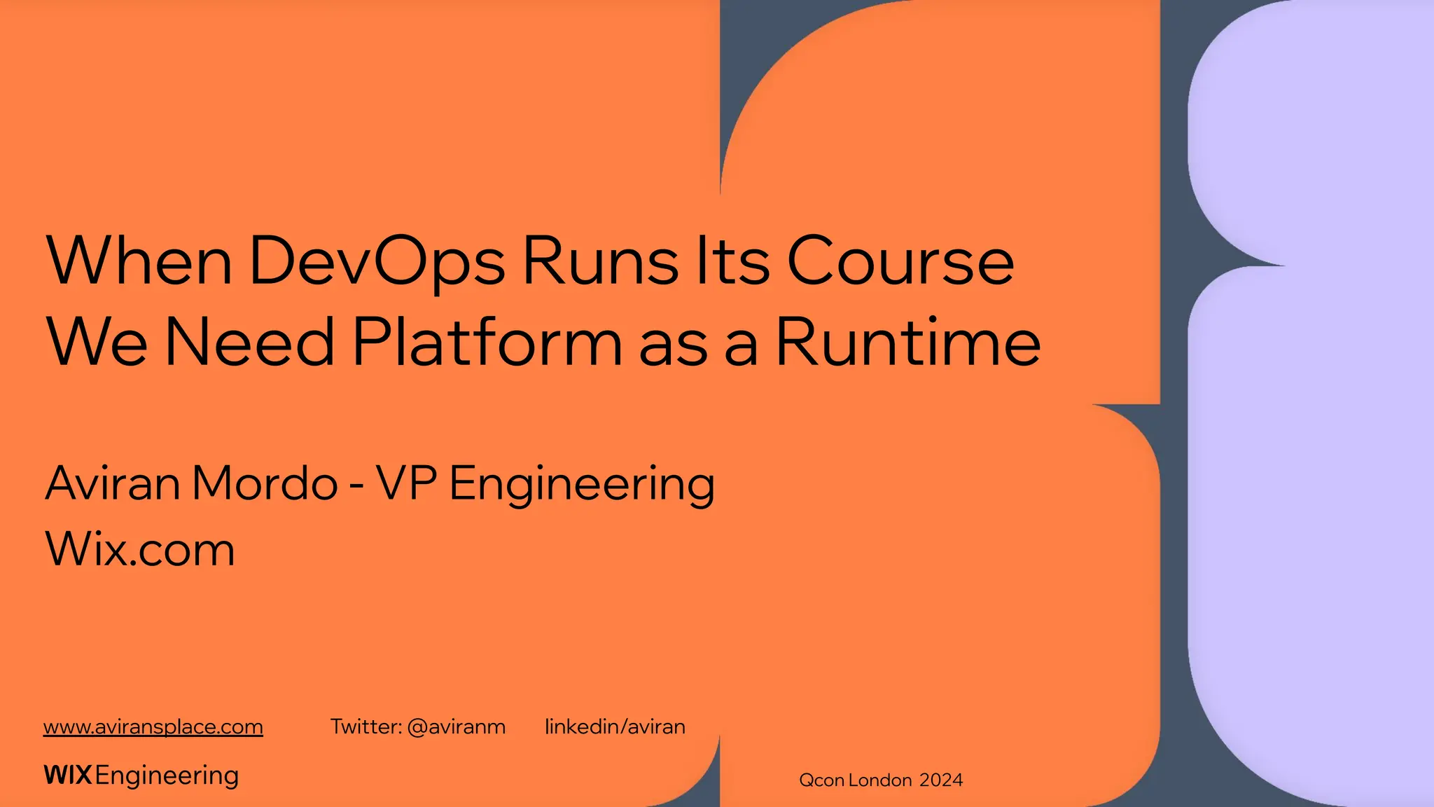 Platform as a Runtime - PaaR QCON 2024 - Final | PDF