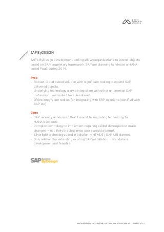 PaaS Decision Matrix | PDF