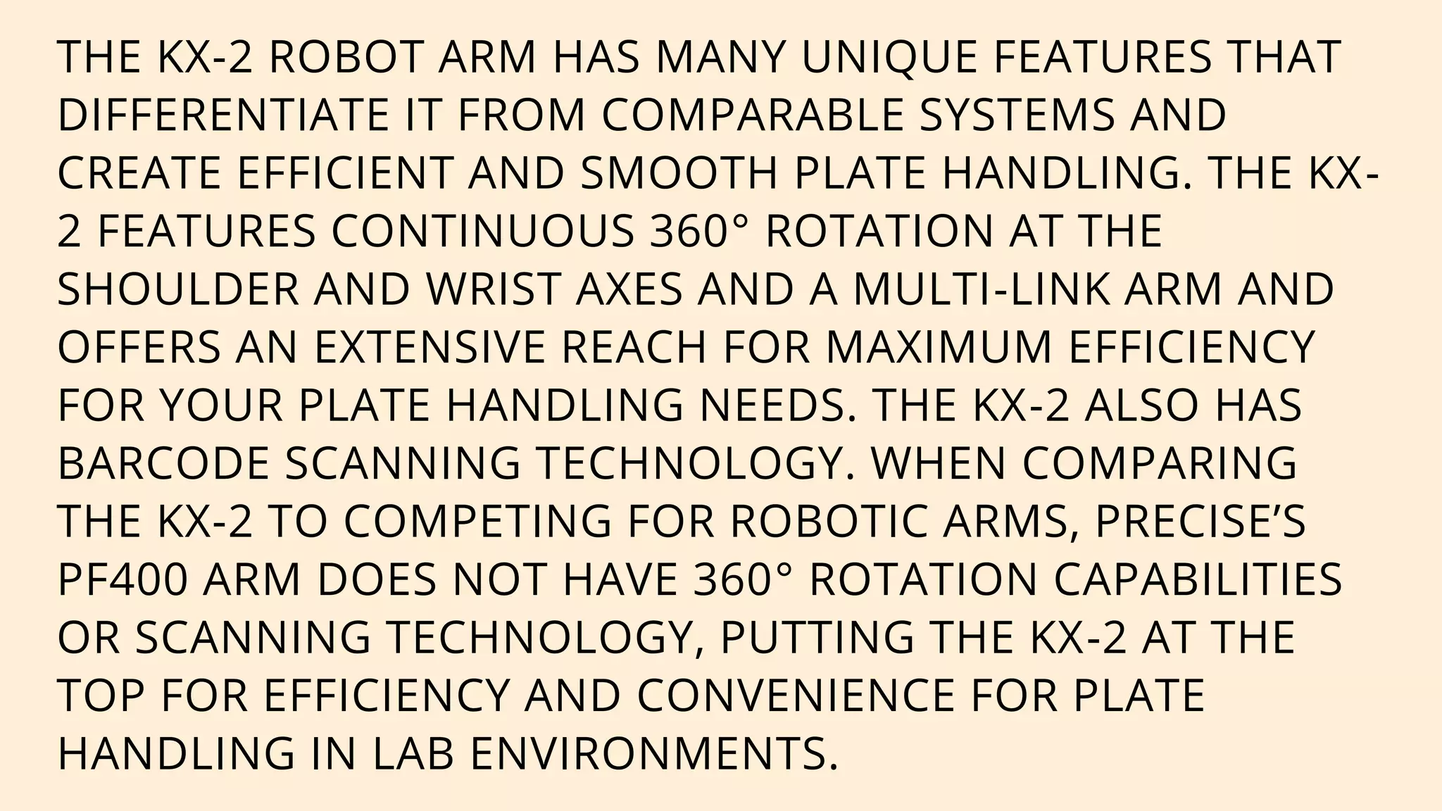 PAA’s KX-2 The Most Efficient Robotic Arm for Plate Handling.pptx