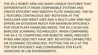 PAA’s KX-2 The Most Efficient Robotic Arm for Plate Handling.pptx