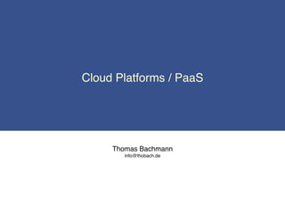 Cloud Computing - PaaS | PDF
