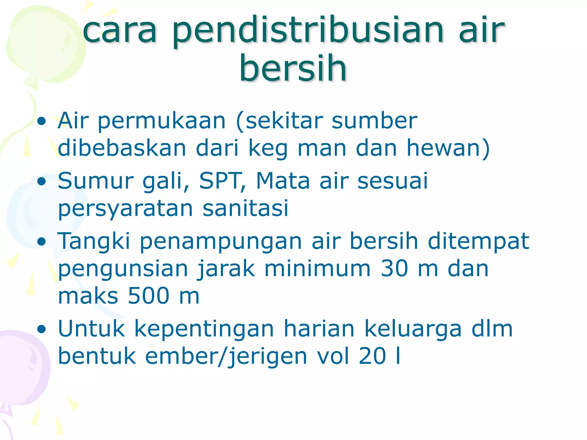 Penyediaan Air Bersih | PPT