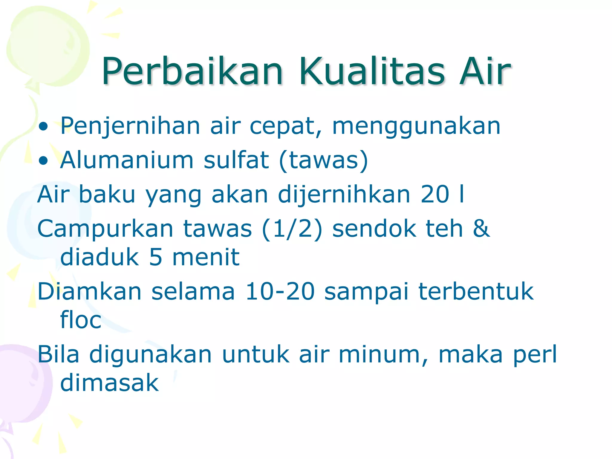 Penyediaan Air Bersih | PPT
