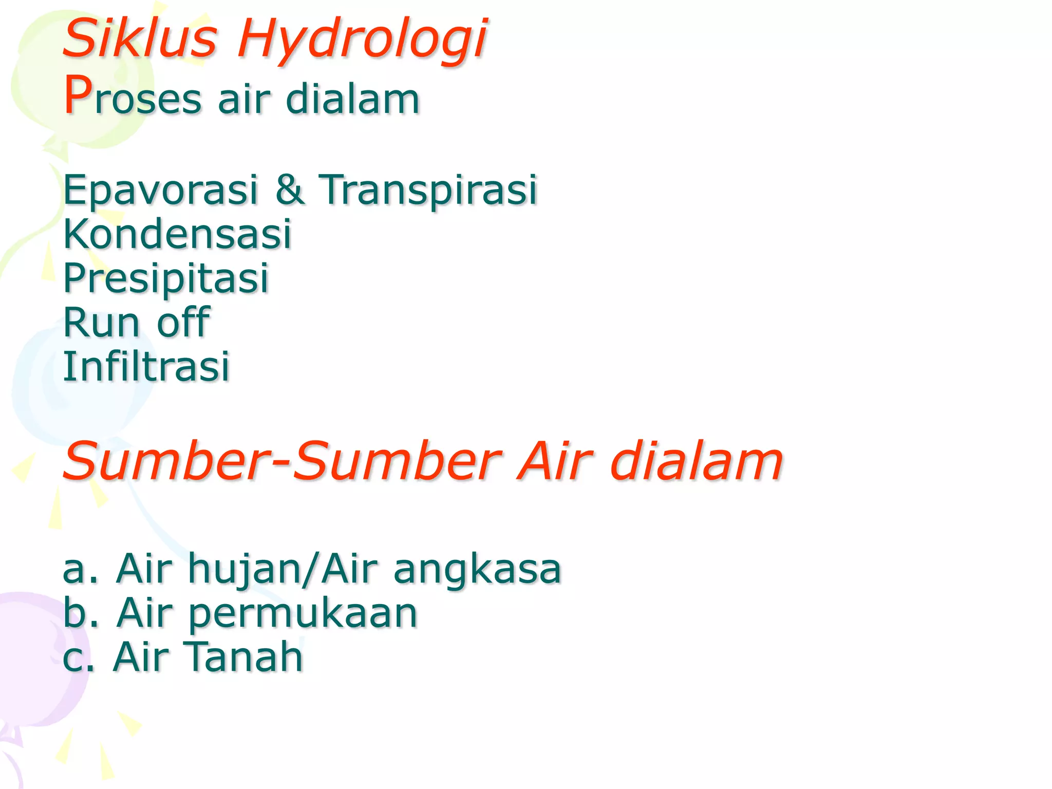 Penyediaan Air Bersih | PPT