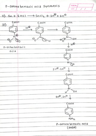 PABA (Para amino benzoic acid) Synthesis | PDF