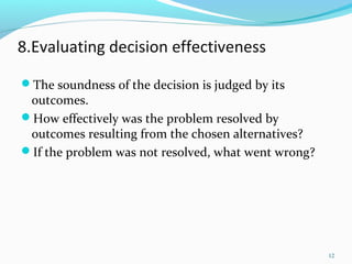 Steps, styles and types of decision making | PPT | Technology & Computing