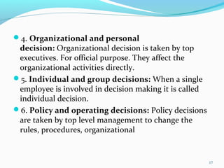 Steps, styles and types of decision making | PPT | Technology & Computing