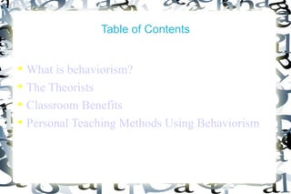 Behaviorism | PPT