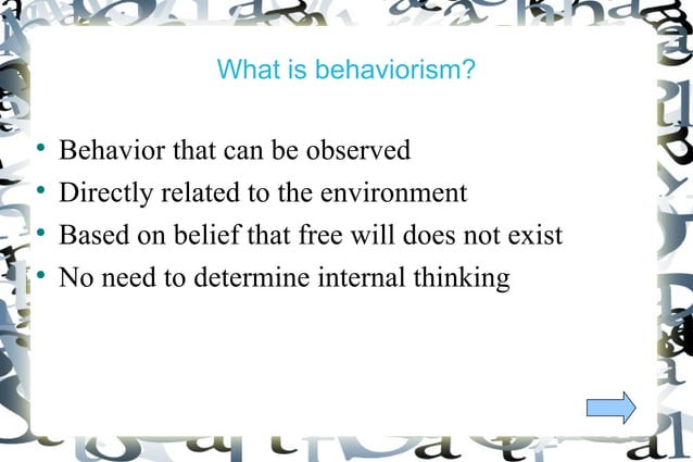 Behaviorism | PPT