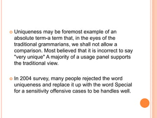 Uniqueness | PPTX