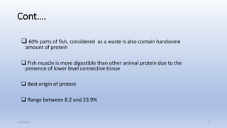Fish Protein To Human Nutrition | PPTX