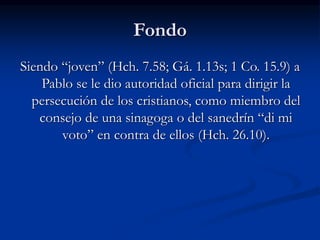 PABLO. vida y obra del apostol Pablo en la biblia | PPT