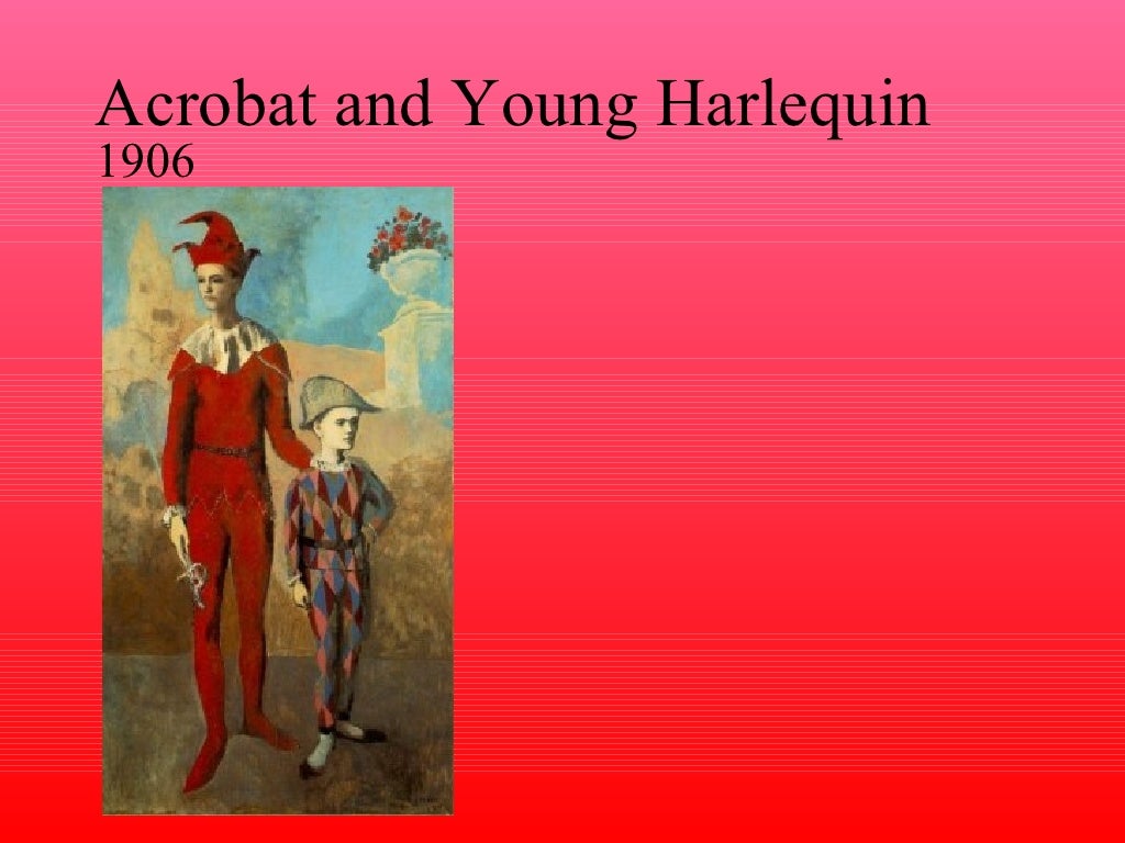 Acrobat and Young Harlequin 1906 Acrobat and Young Harlequin 1906
