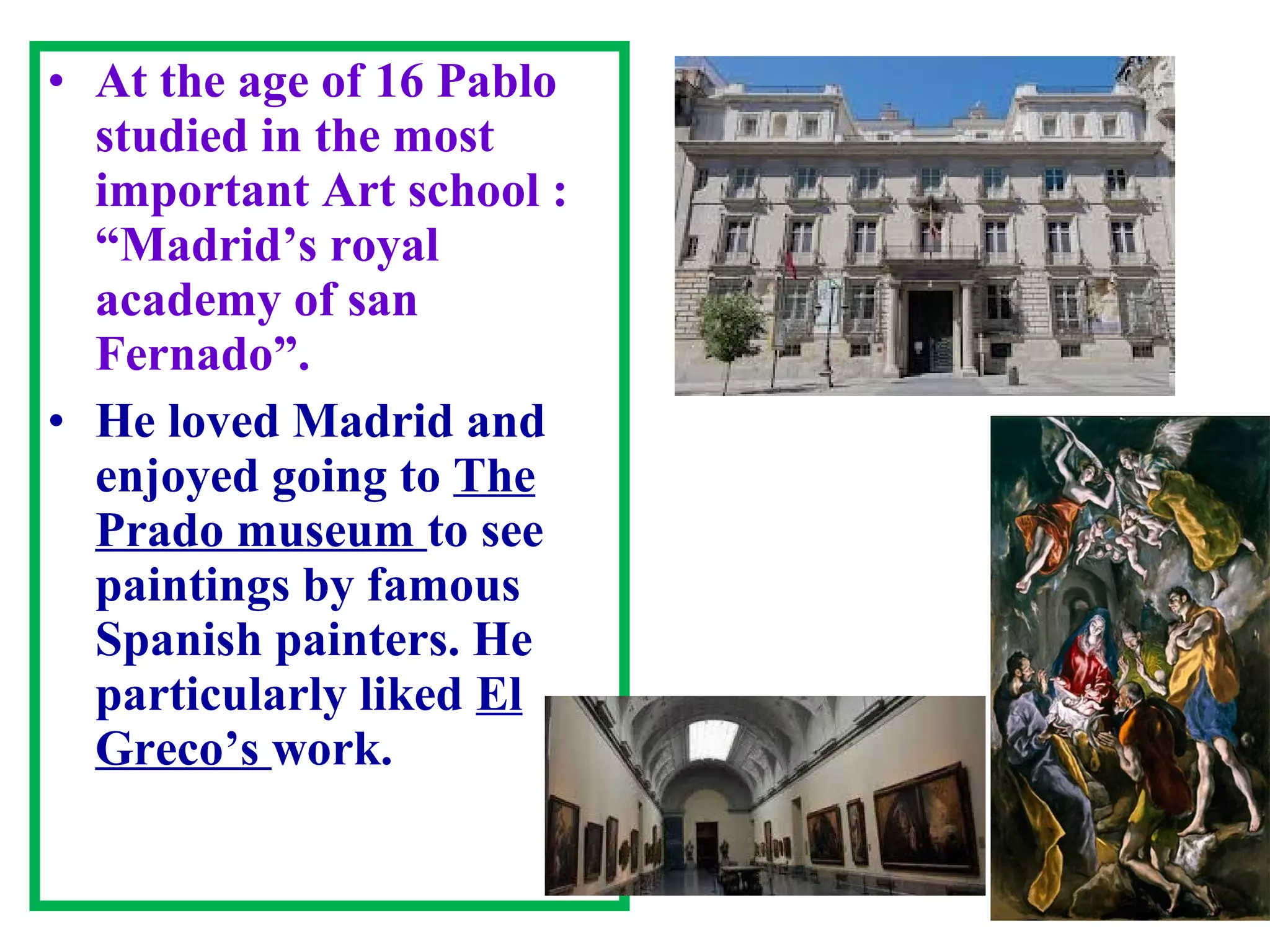 Arts & Crafts_5th and 6th_Pablo picasso | PPT