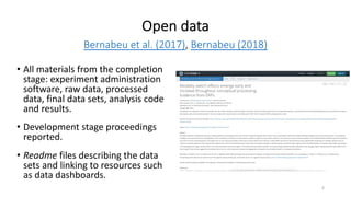 Towards reproducibility and maximally-open data | PDF